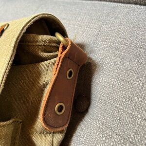 Fossil | Bags | Ahmik Green Canvas Messenger Bag | Poshmark